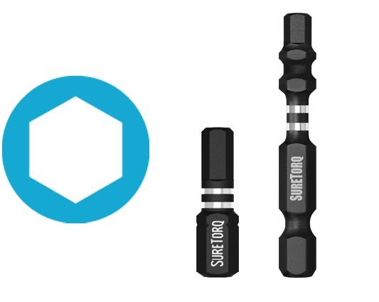 Suretorq Impact Rated Hex bits